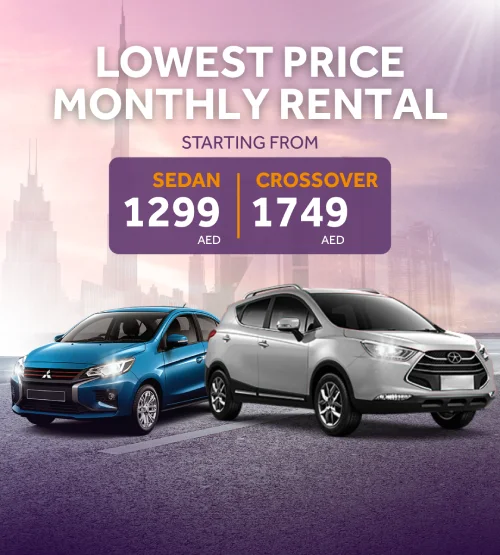1799 AED SUV Monthly Rental - Discounts on long term Car Rental